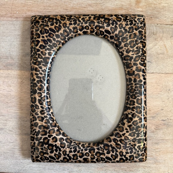 Vintage | Accents | Leopard Cheetah Picture Frame 7 X 9inches | Poshmark